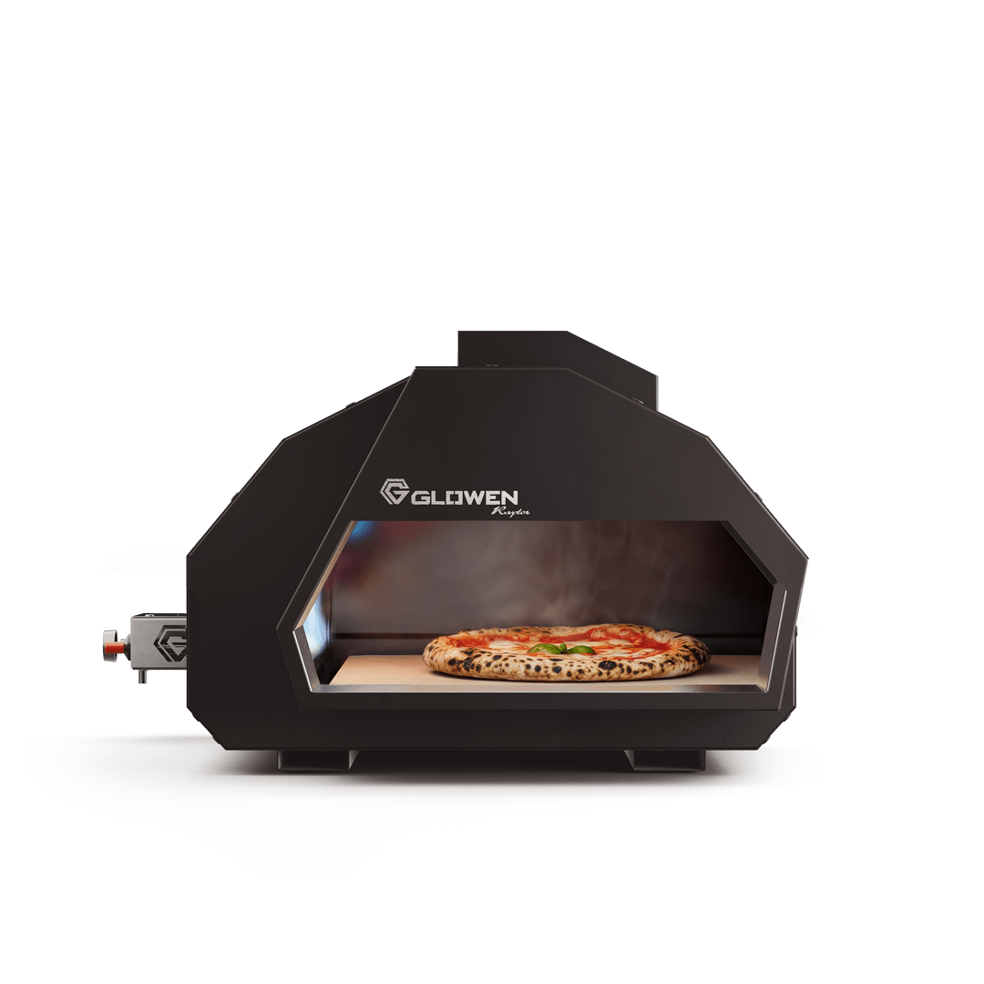 Glowen Raptor Multi-Brennstoff Pizzaofen in Schwarz