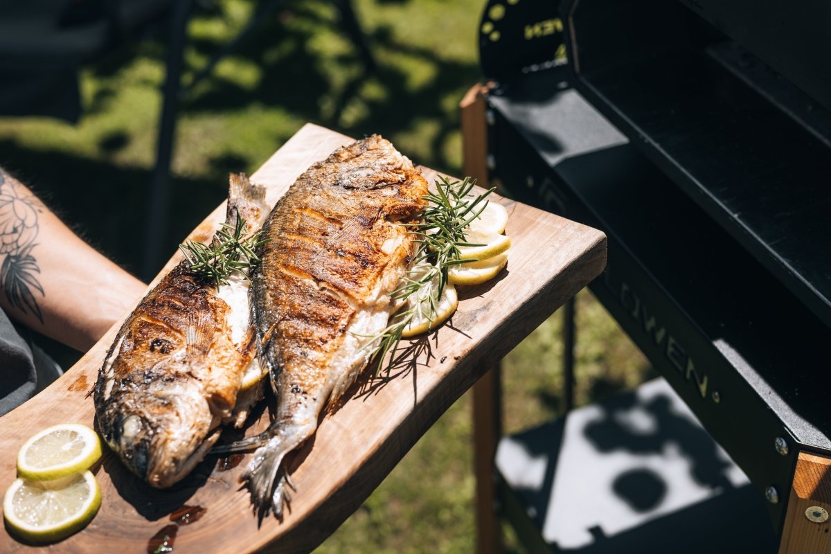 Glowen Raptor Multi-Brennstoff Pizzaofen in Schwarz